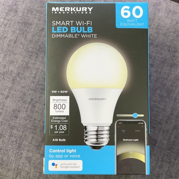 Merkury | Office | Nwt Merkury 80 60w Equivalent White Dimmable A9 ...